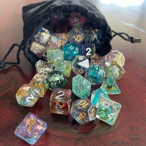 Midnight Koi Fish Dnd Dice Set for Dungeons and Dragons D20 - Etsy