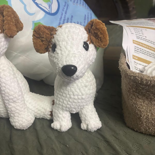 Jack Russell Crochet Pattern - Amigurumi Puppy - Etsy