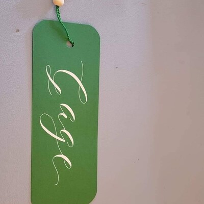 Personalized Bookmarks, Calligraphy Bookmarks, Custom Tassel Bookmarks ...