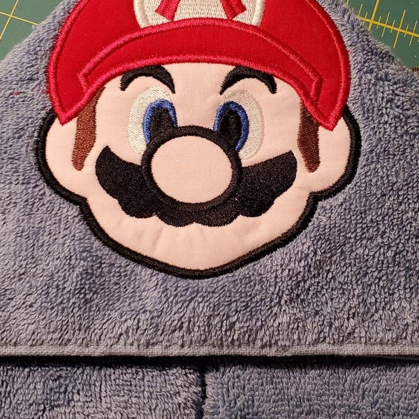 Super Mario Head Digital Machine Embroidery Applique Design, Super ...