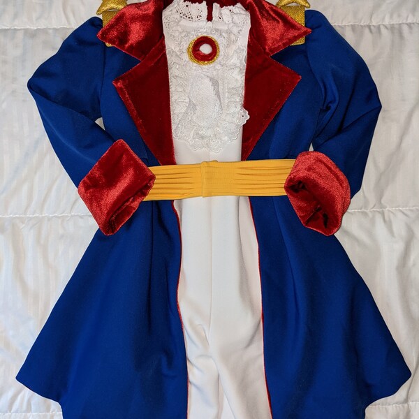 Prince's Costume for Baby Boy - Toddler Blue Cloak With Red Lining ...