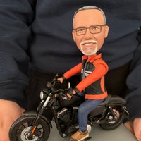 Custom Bobblehead on Motorcycle, Custom Racing Motorcycle Bobblehead ...