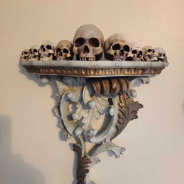 Winged Raven Skull, Afterlife Totem of the Elysian Corvid, Wall Mounted ...