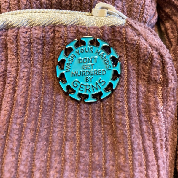 Don't Get Murdered by Germs! Enamel Pin- Medical Gift - Gift for Doctor ...