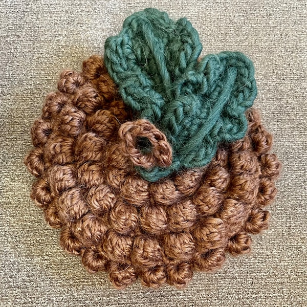 Crochet Acorn Cap Beret Pattern - Eikeldopje Baret Haakpatroon - Etsy