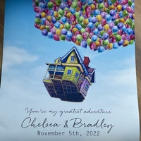 Up House Guest Book Custom Disney Pixar Wedding Guestbook and Wedding ...