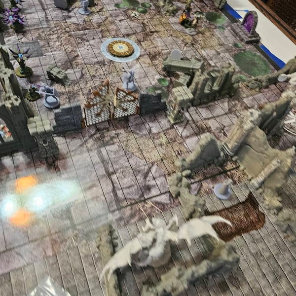 Column With Torch, LED Fantasy Miniatures, Light Effect, Dnd, TTRPG ...