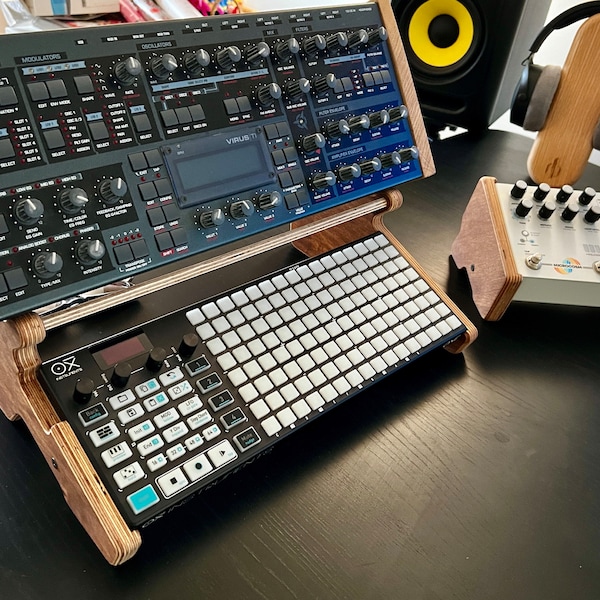 Oxi One 2-tier Wooden Stand + Second Floor for FX and Synths ...