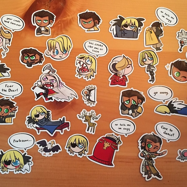 FE3H Meme Sticker Sheets / Magnets - Dimitri, Claude, Edelgard - Etsy