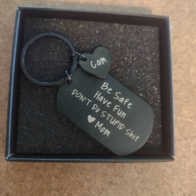 Personalized QR Code Keychain, Custom Code Keychain, Engraved Music ...