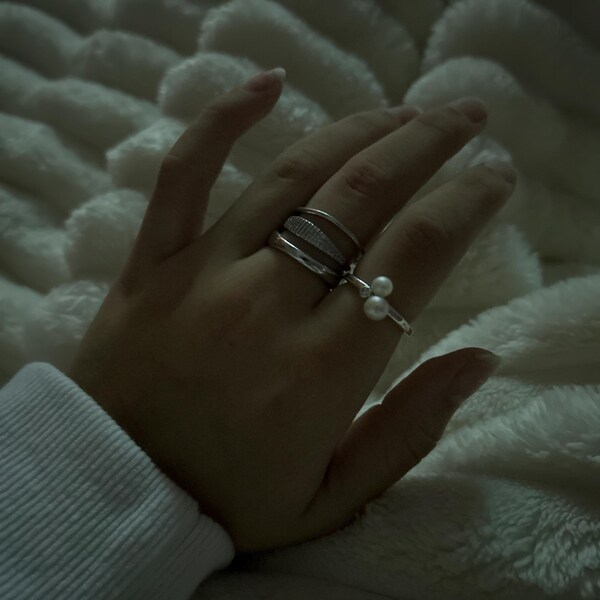 Set of 2: Duo Form Rings by Caitlyn Minimalist • Minimalist Style ...