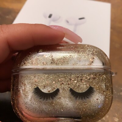 Lashes Airpods Pro Glitter Case Customized Airpods Pro Glitter Case ...