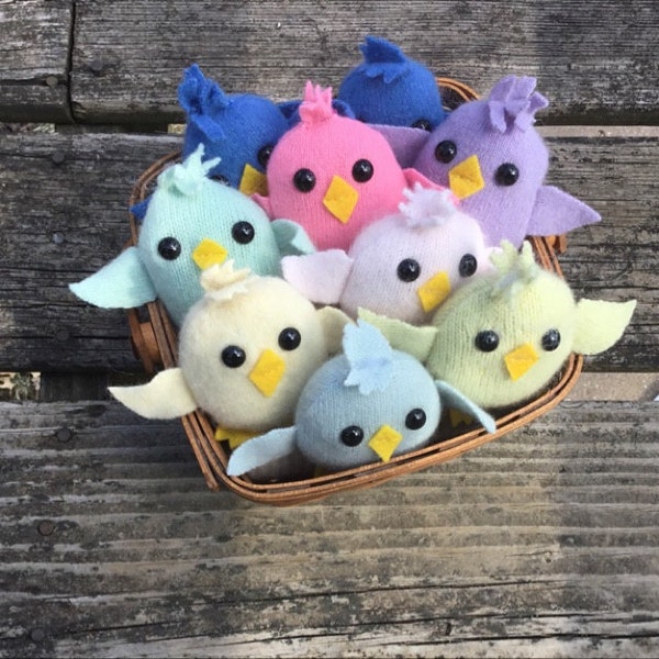 Easter Chick PDF Sewing Pattern - Chick Ornaments- Instant Download - Easy to Sew - Etsy