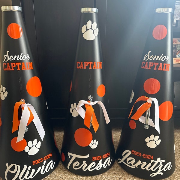 25" Custom Cheer Megaphone LOTS of Colors to Choose From - Etsy