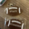 Football Key Chains / Bag Tags / Football Team Gifts - Etsy