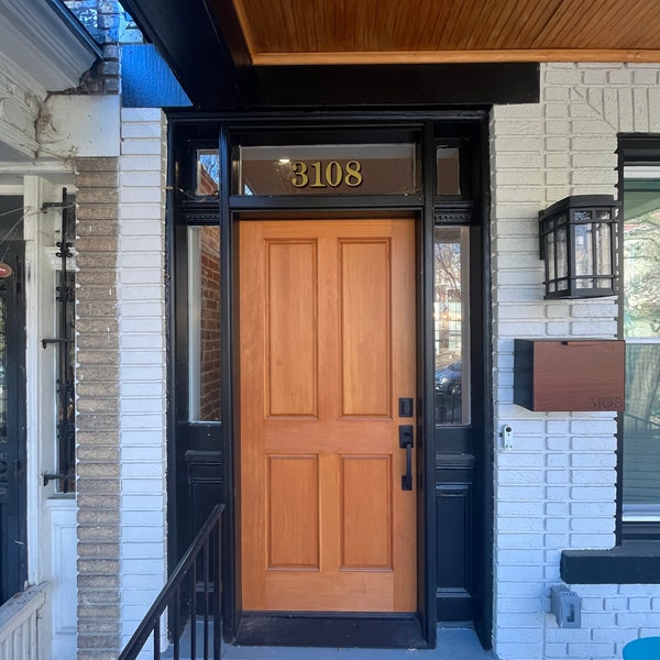 Metallic Gold Transom Numbers Gold Fanlight House Numbers Gold and ...