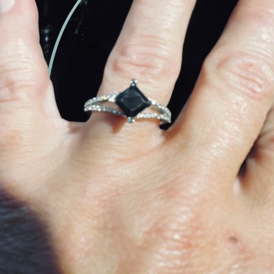 German Shepherd Ring Dog Engagement Ring White Gold Dog Engagement Ring ...