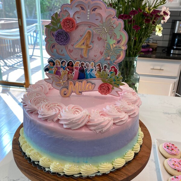 Princess Cake Topper / Princess Topper / Princess Shaker Topper ...