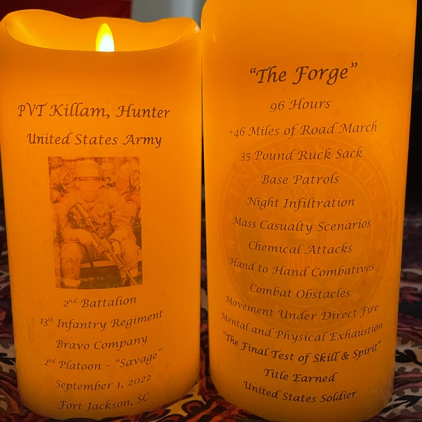 Army Forge Candle DECAL (clear Sticker) - Etsy