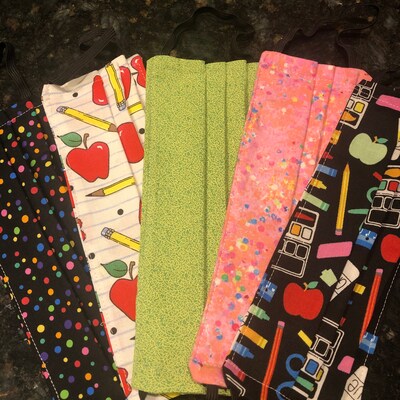 5 Pack Personal Face Mask Covering 100% Cotton Fabric Washable Reusable ...