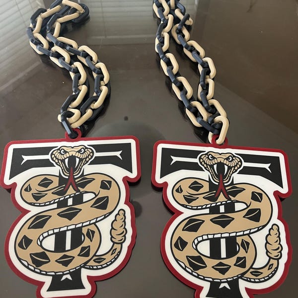 Custom Fan Chain Giant Logo Necklace Sports Homerun Turnover Jumbo ...