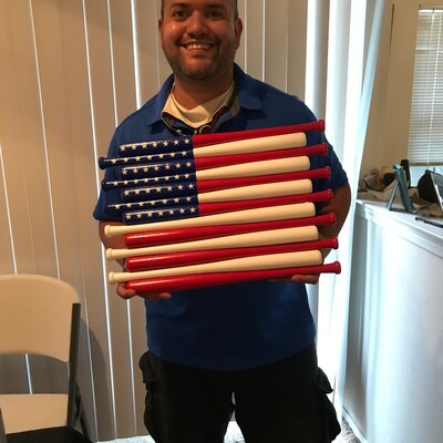 Baseball Bat Flag Custom Made - Etsy