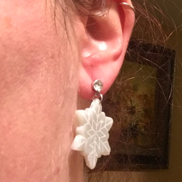 Beaded Earring Pattern Double Brick Stitch With Fringe Folk Art ...