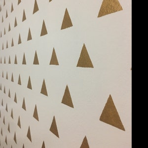 Geometric Triangle Wall Stencil - Etsy