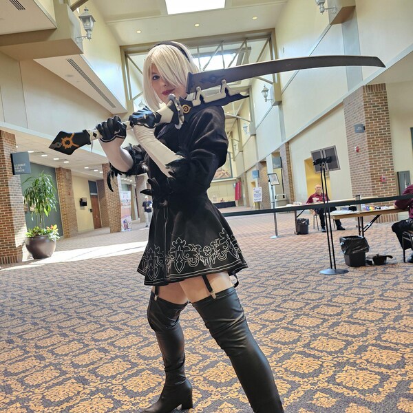 Virtuous Treaty - 2B Sword From Nier Automata Cosplay Prop MDF (wood ...