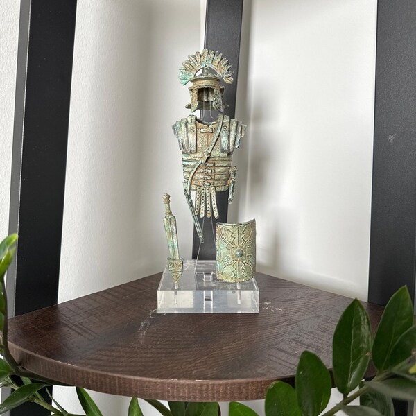 Cast Bronze Centurion Armor Replica. 23cm. (9.1 In). Large. Ancient ...