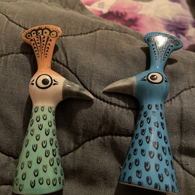 Handmade Ceramic Flying Puffins Set of 3, Retro Puffin Wall Art, Puffin ...