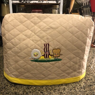 2 Slice Toaster Cover With Fun Happy Toaster - Etsy