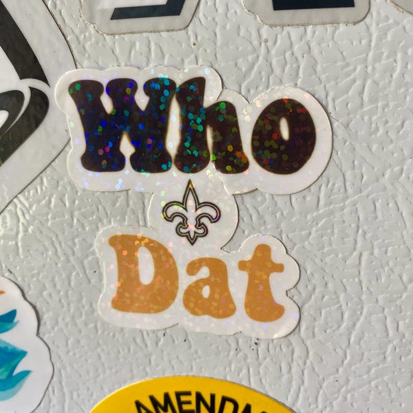 Saints Who Dat New Orleans Sticker - Etsy