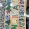 Rainbow Name Puzzle With Unicorn Personalized Toddler Toy - Etsy