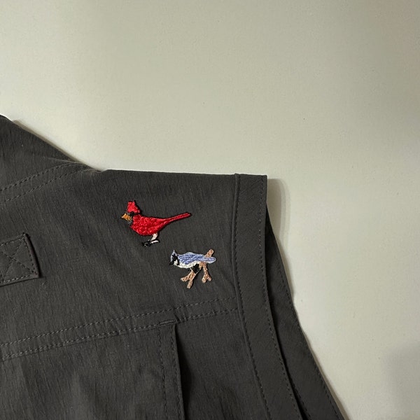Tiny Northern Cardinal Patch, Little Cardinal Patch, Small Cardinal ...