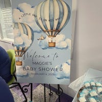 Hot Air Balloon Diaper Raffle Invitation Inserts - Etsy