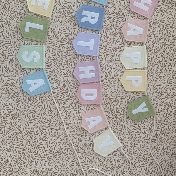 Happy Birthday Banner, Rainbow, Multi Coloured, Reusable Banner, Party ...