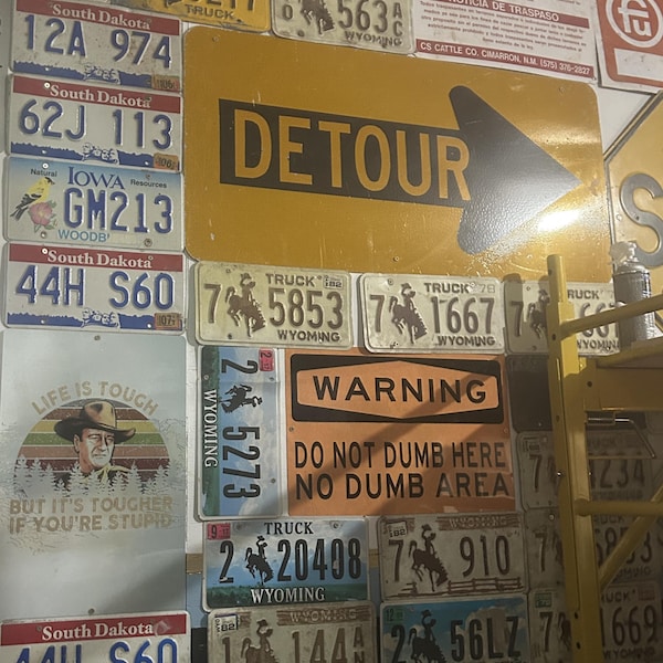 Metal Warning Sign, Do Not Dumb Here, No Dumb Area, Funny Sarcastic ...