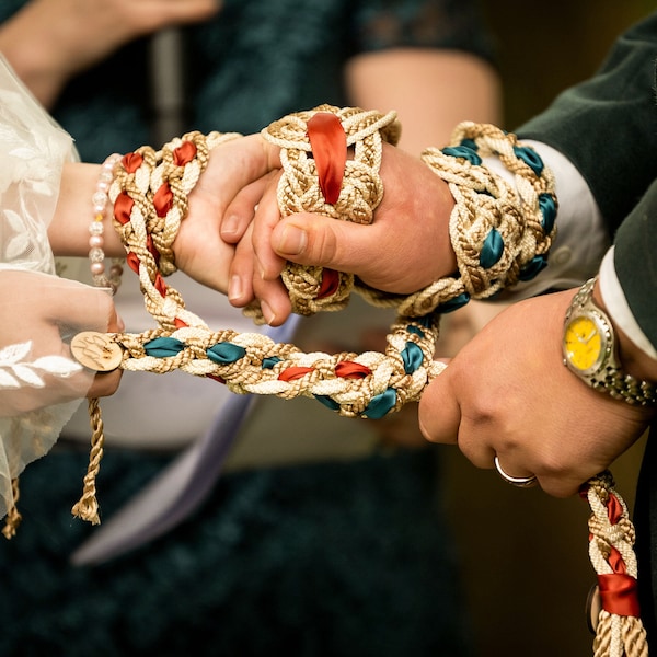 Celtic Handfasting Cord: Scottish Artisan Love Knot With Custom Accents ...