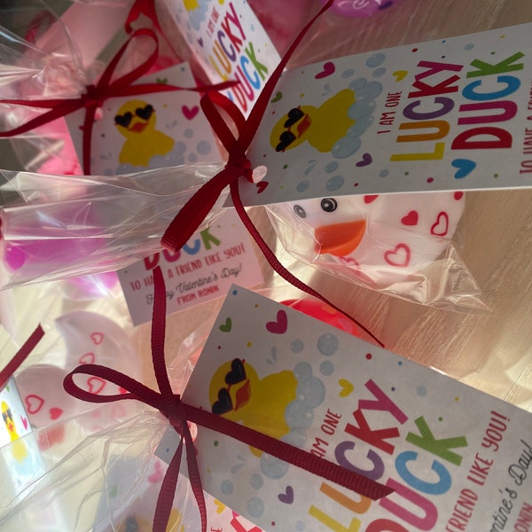 Printable I Am One Lucky Duck to Have a Friend Like You Valentine's Day ...