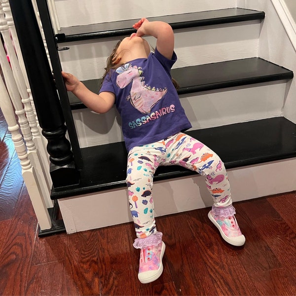 Robot Leggings for Girls | Kids Robotic Clothes Robots Girl Pants STEM ...