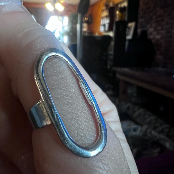 925 Sterling Silver Joint Splint Finger Ring, Lateral Deviation Splint ...