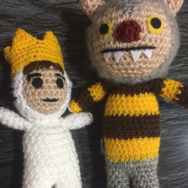 Carol Y Max / Donde Viven Los Monstruos / 2 Muñecos / Maurice Sendak ...