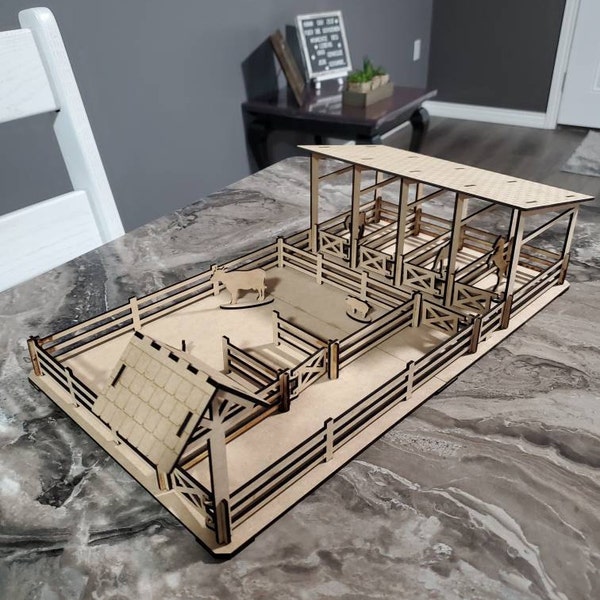 Farm Yard - Laser Cutting File, Glowforge Pattern - Etsy