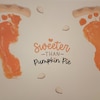 Sweeter Than Pumpkin Pie / Footprint Art Craft / Thanksgiving Fall ...