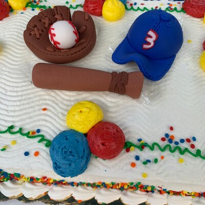 Baseball Fondant Cake Topper - Etsy