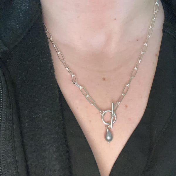 Solid Sterling Silver Paperclip Necklace 3mm Width Paperclip Chain ...