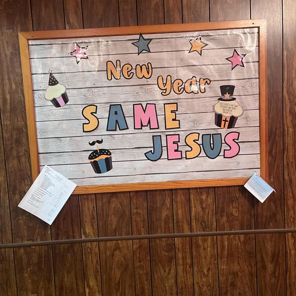 New Year Same Jesus Bulletin Board Kit - Etsy