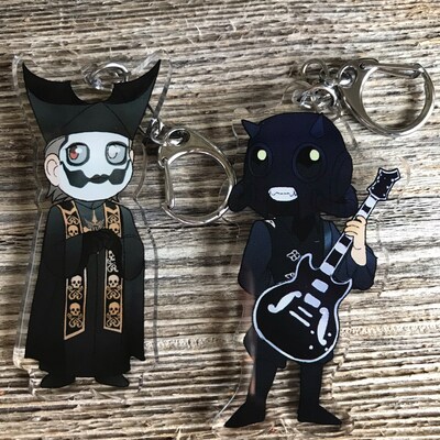 Ghost Band Acrylic Keychain Copia Terzo Ghoul - Etsy