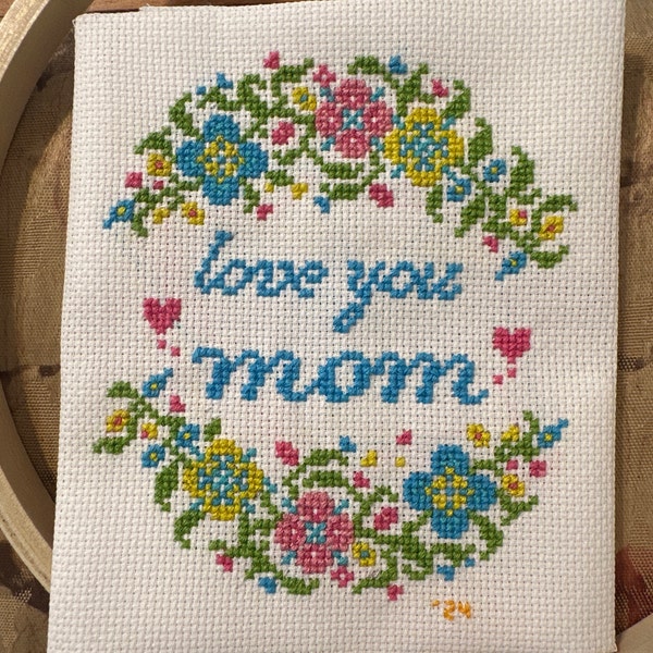 Cross Stitch Pattern, Gift for Mother From Daughter, Mother Cross ...